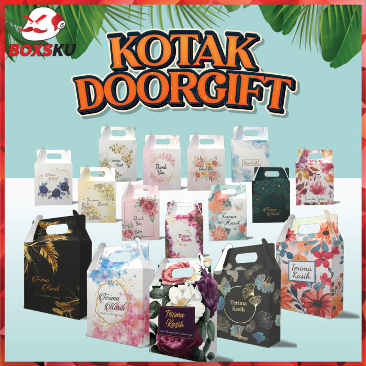 [100pcs] Doorgift Box | Wedding Box | Goodies Box | Kotak Kahwin | Gift ...