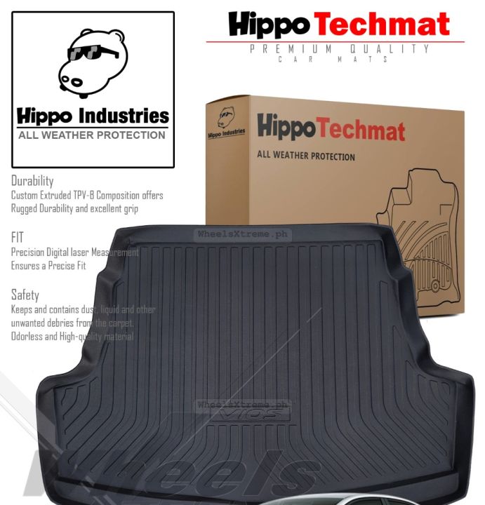 Toyota Vios 2019-2024 Hippo Techmat Pro Cargo / Trunk Tray Only | Lazada PH