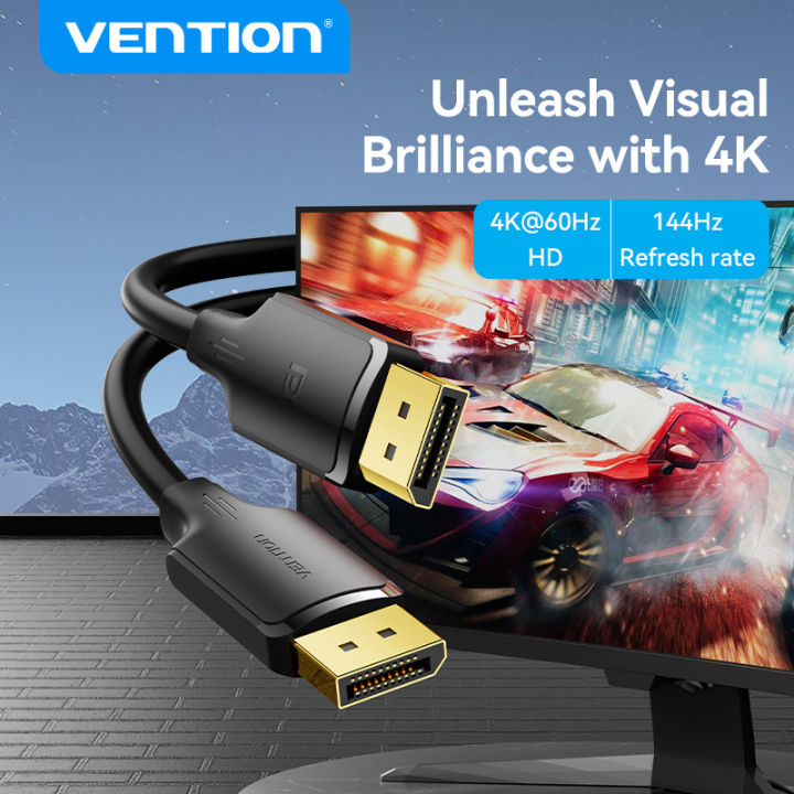 Vention DP1.2 HD cable 4K 60Hz Stable transmission for PC Laptop ...