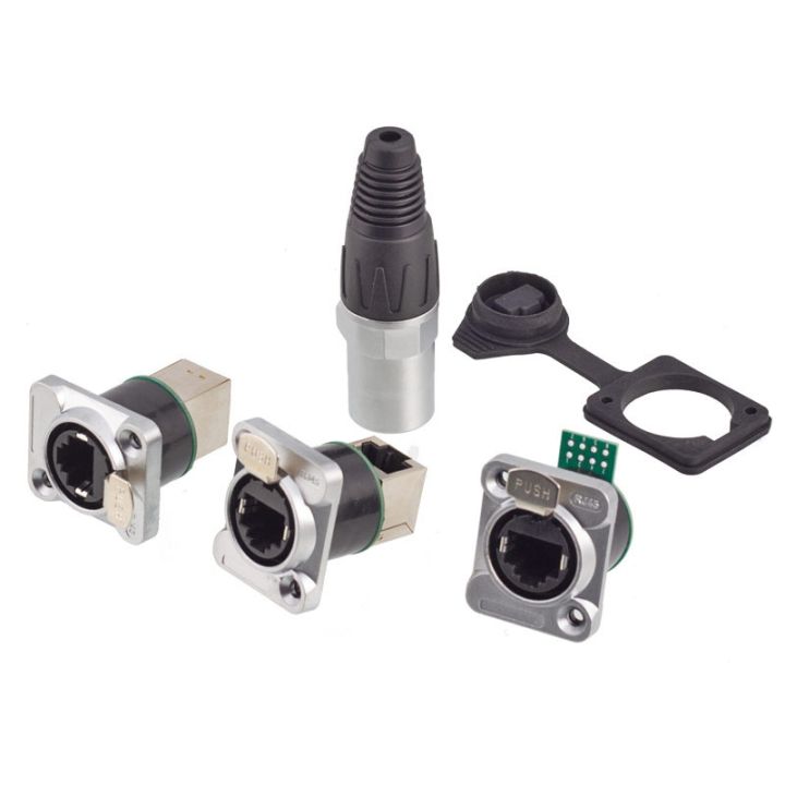 CAT5e CAT6 Outdoor Waterproof RJ45 Connector 8 Pin Network LAN Ethernet ...