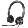 Poly Blackwire 3320 Stereo Microsoft Teams Certified USB-C Headset +USB ...