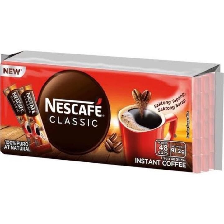 Nescafe Classic Instant Coffee Sticks 2g (pack of 48 sticks) | Lazada PH