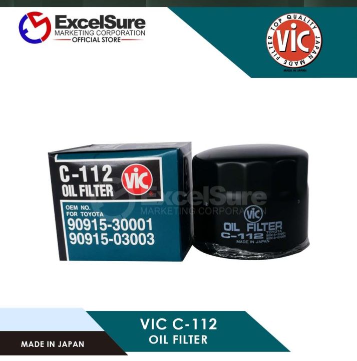 VIC Oil Filter C-112 for Toyota Tamaraw FX Diesel / Toyota 2C Engine ...