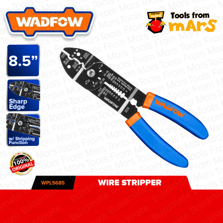 WADFOW Wire Stripper 8.5" Inch 215mm Wire Stripping Cutter Wire For ...