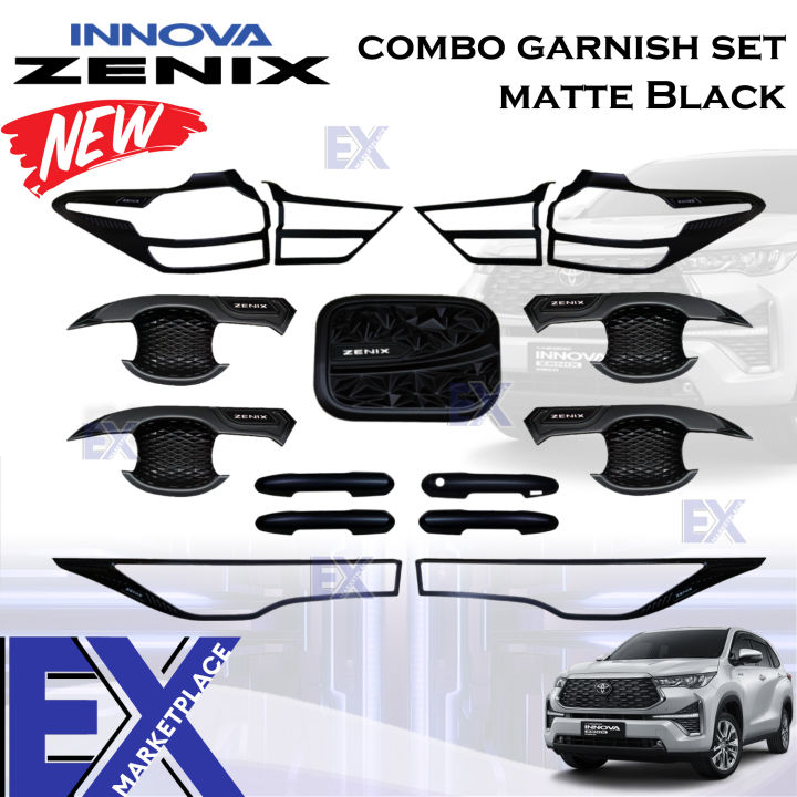 Toyota Zenix 2023 to 2024 Garnish Combo Set Cover Matte black V1 ...