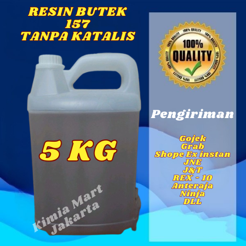 RESIN YUKALACK 157 BUTEK -si 5kg kualitas orginal TANPA KATALIS ...