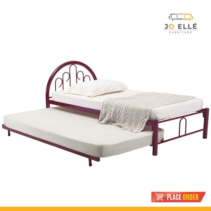 Jo ELLE - Aaron Single Metal Bed Frame (with Pull-Out Bottom Bed ...