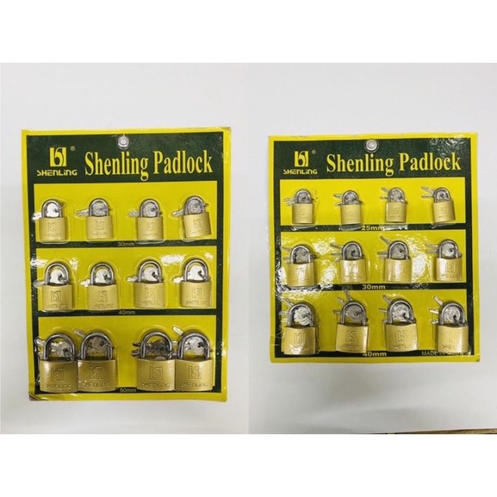 oranntimevad Shenling padlock set 12pcs/pack 20mm-50mm | Lazada PH
