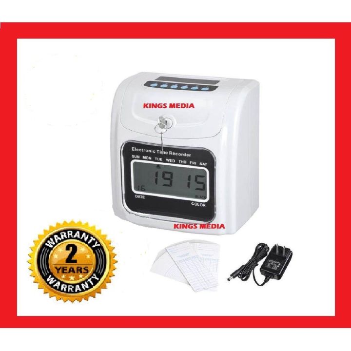 TIME RECORDER DIGITAL PUNCH CARD MACHINE | Lazada