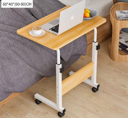 FOLDABLE COMPUTER SIDE TABLE LAPTOP DESK ADJUSTABLE COMPUTER TABLE ...