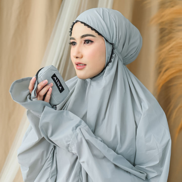 Mukena Traveling Mini Terusan 2in1 Pouch Terkecil Muri Dewasa Jumbo ...