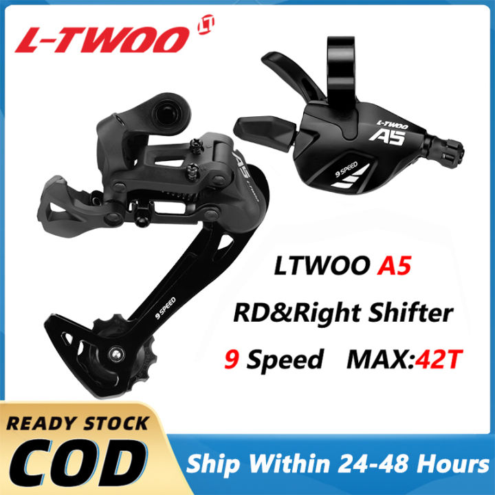 LTWOO A5 9 Speed 42T Rear Derailleur+Elite Right Shifter for MTB ...