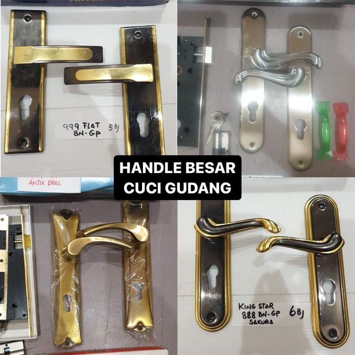 Handle gagang tarikan pegangan pintu rumah pagar set besar | Lazada ...