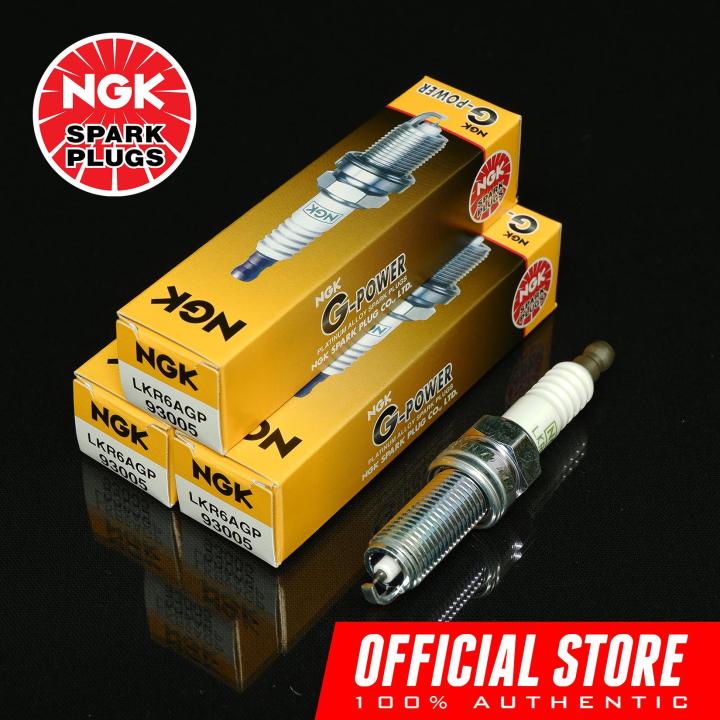 NGK LKR6AGP G-Power Platinum Spark Plugs For Toyota Wigo 2014-up 3pcs ...