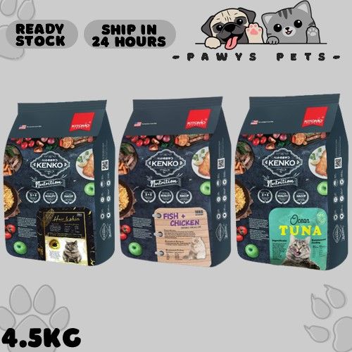 Kitomo Kenko Nutrition Super Premium Cat Food 4.5kg - Fish & Chicken ...