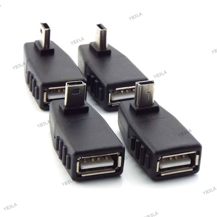 Mini USB 5Pin Male to USB type A Female 90 degree Angle Converter ...