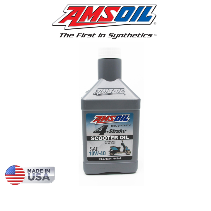 AMSOIL 4-Stroke 10w40 Scooter Oil Fully Synthetic (1qt) | Lazada PH