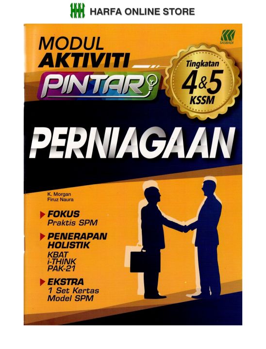 MODUL AKTIVITI PINTAR SPM TINGKATAN 4 & TINGKATAN 5 PERNIAGAAN - SASBADI BUKU LATIHAN 2024 | Lazada
