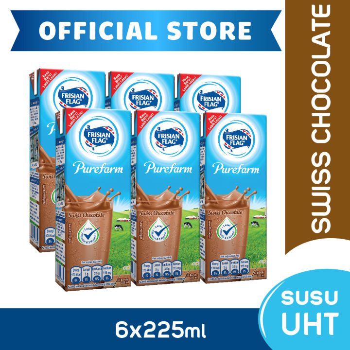 Frisian Flag Susu UHT Swiss Chocolate 6x225ml | Lazada Indonesia