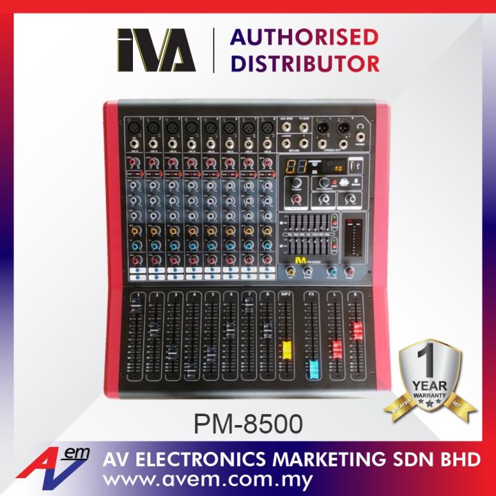 IVA PM-8500 2 x 500W 4 Ohms Powered Mixer | Lazada