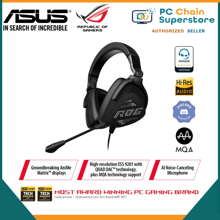 ASUS ROG Delta S Animate USB-C gaming headset - Anime Matrix | AI Noise ...