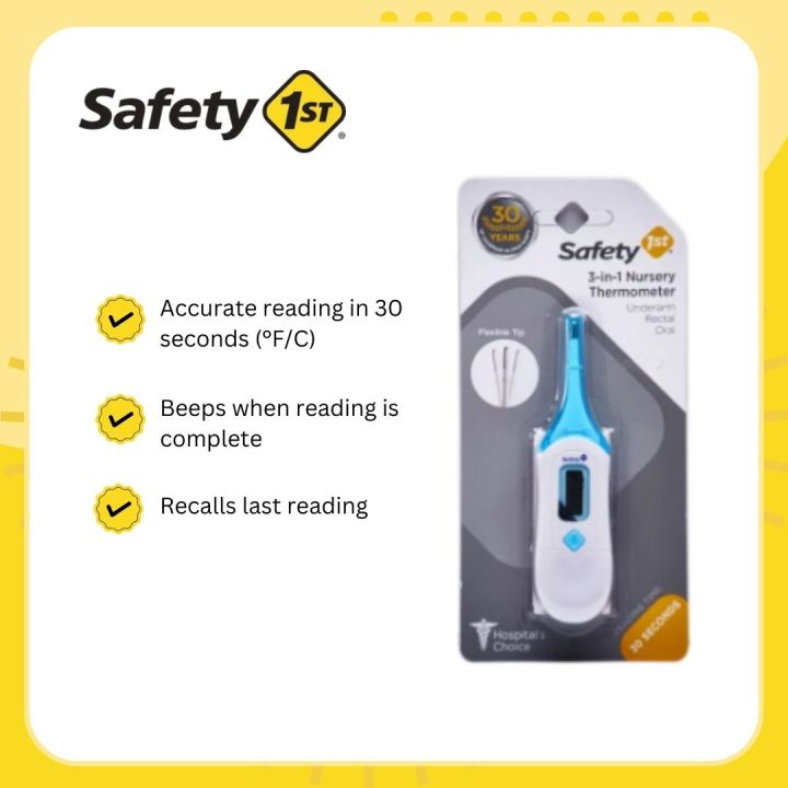 Safety 1st 3-in-1 Nursery Baby Thermometer | Lazada PH
