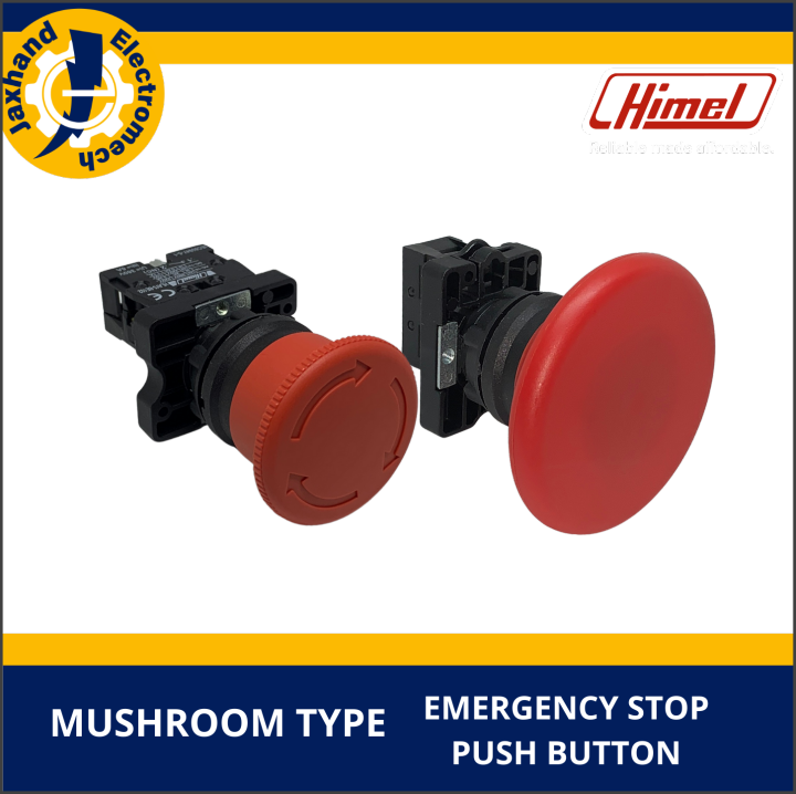 Himel Emergency Stop Push Button 22mm Diameter Mounting, 40mm / 60mm ...