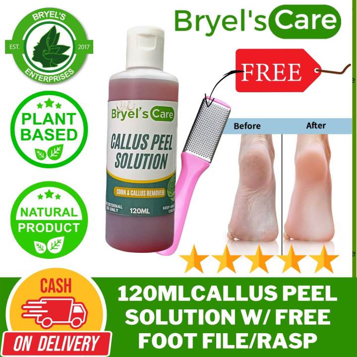 ⚡🔥⚡BRYELS CALLUSES REMOVER 120ML WITH FREE CALLUS PILE Pantanggal ng ...