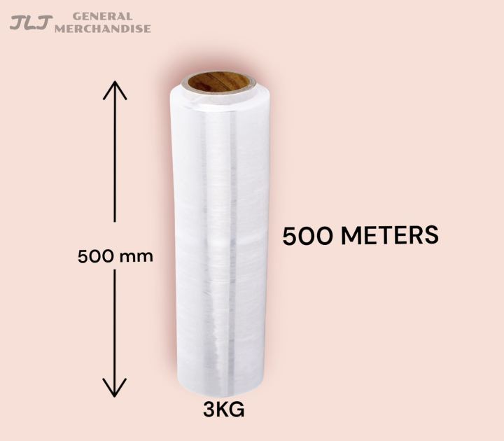 Stretch Film/ Cling Wrap (500mm*500 Meters)- 3kg per roll | Lazada PH