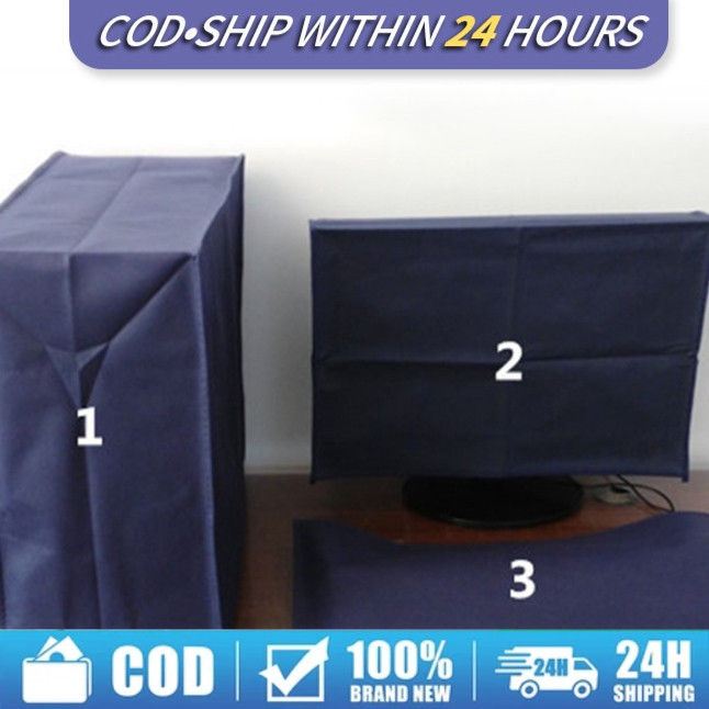 3PCS/Set Computer Dust Cover Desktop Host Cover Cloth Keyboard Cover ...