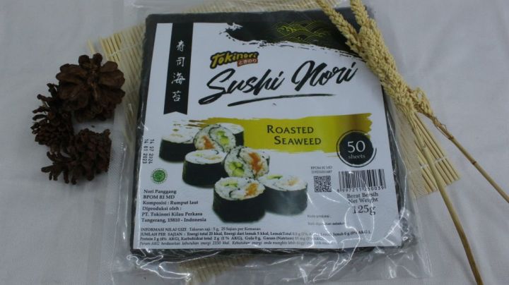 TOKINORI SUSHI NORI ROASTED SEAWED 50 SHEETS GRADE A | Lazada Indonesia