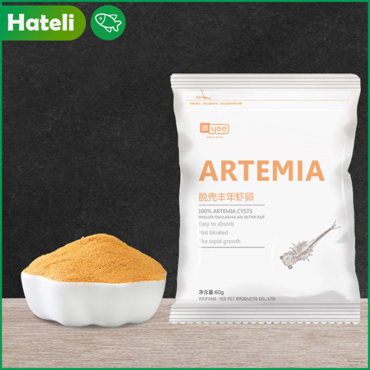 HATELI Aquarium Tropical Fish Food Artemia Shelling Eggs Brine Shrimp ...