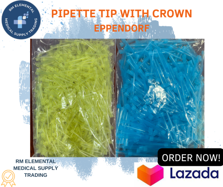 (EPPENDORF) Pipette Tip with crown Yellow-1,000 pcs 200 μL / Blue-500 ...