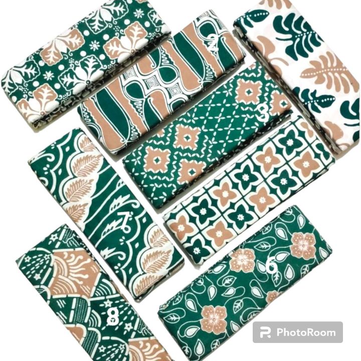 Kain Batik Garutan Dua Warna Hijau Dan Coklat | Lazada Indonesia