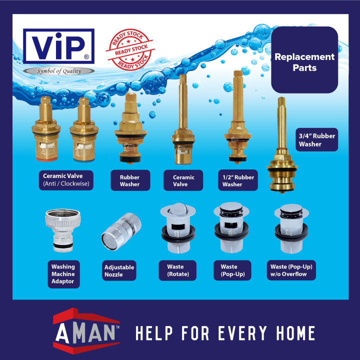 ViP Ceramic Valve Anti Clockwise Rubber Washer Washing Machine Adaptor ...