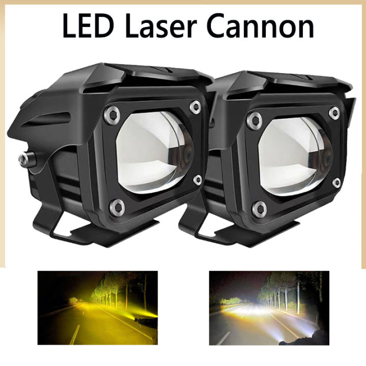(2PCS) motorcycle led mini driving light fog light fisheye Laser Lenses ...