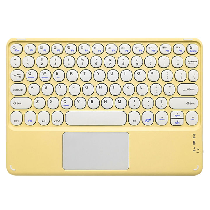 Wireless Keyboard Round Keycaps Ergonomic Rechargeable Quick Response ...