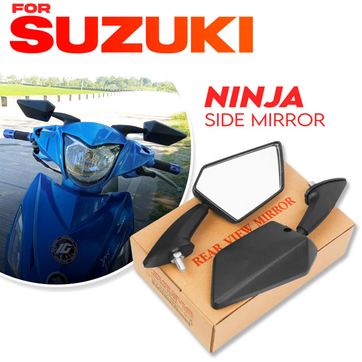 Suzuki Smash 115 Disc-Mags | NINJA SIDE MIRROR SHORT STEM UNIVERSAL ...
