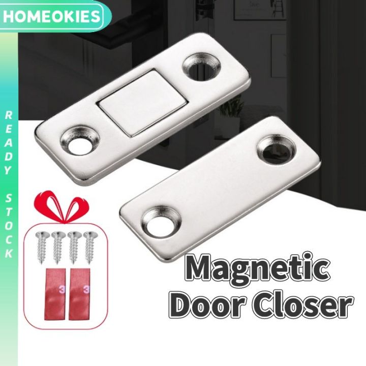 1 Set Anti-Rust Strong Door Closer Magnetic Stainless Door Catch ...