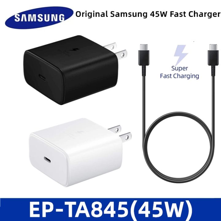 Samsung 45W USB-C Power Adapter Super Fast Charger Type C US Plug Wall Charger | Lazada PH