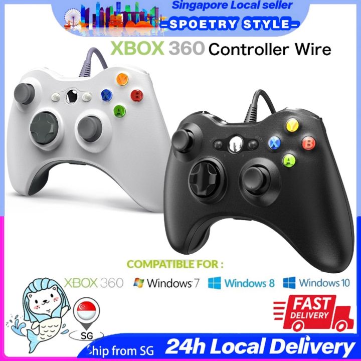 【SG SELLER】Xbox 360 Controller Wire Xbox 360/PC/Android Wired Controller Joystick Gamepad for ...