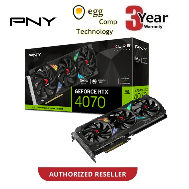 PNY RTX 4070 12GB XLR8 Gaming VERTO EPIC-X RGB Triple Fan RTX4070 | Lazada