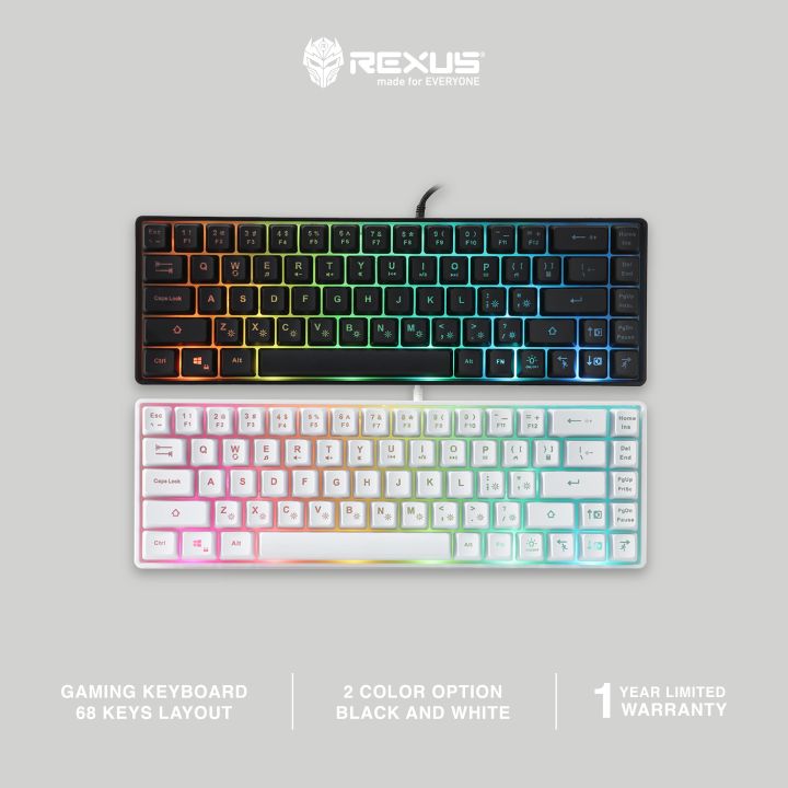 Rexus Keyboard Gaming Mini Battlefire K68M | Lazada Indonesia