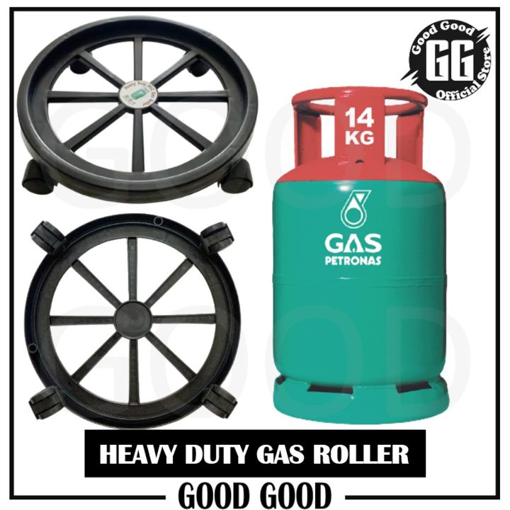 [4 Wheel] Heavy Duty Gas Roller / Gas Roller Base / Gas Tank Stand With ...