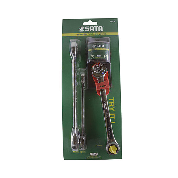 SATA Combination Double Ratchet SET 3 Pcs Wrench 09076 SATA TOOLS ...