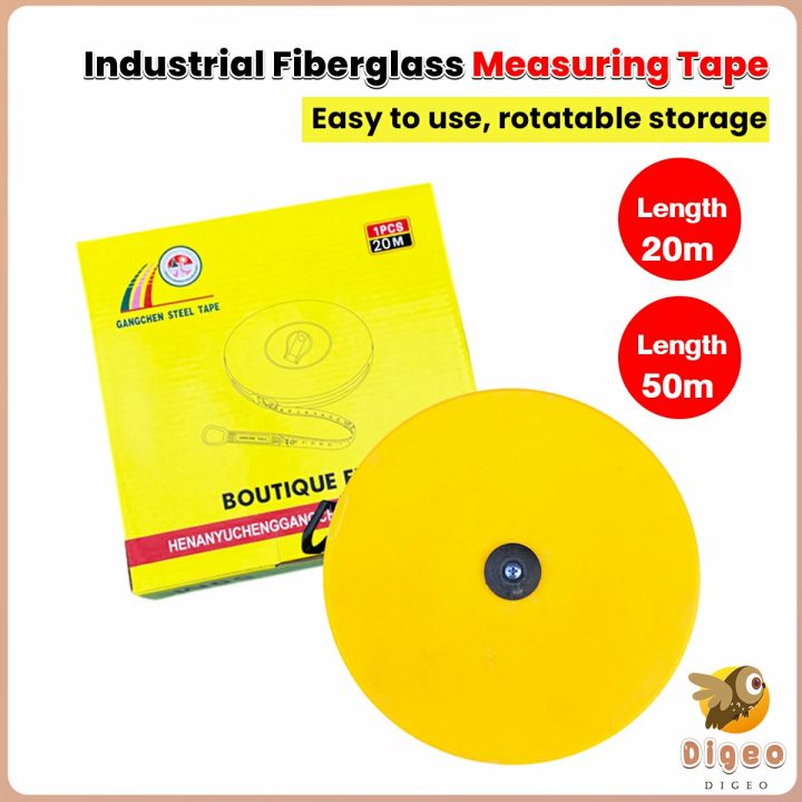 Digeo Fiberglass Measuring Tape Measure Building Surveying Tools 20m ...