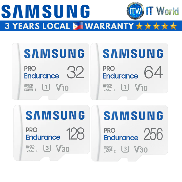 Samsung Pro Endurance microSD Card (32GB | 64GB | 128GB | 256GB) | Lazada PH