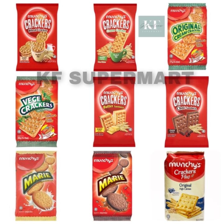 Munchy Cracker Assorted|Vege Cracker|Cream Cracker|Marie Biscuit|Wheat ...