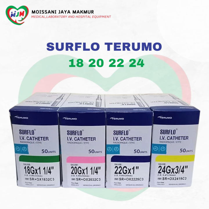 Surflo Terumo 18 20 22 24 ABOCATH SURFLO TERUMO IV CATHETER CATHETER ...