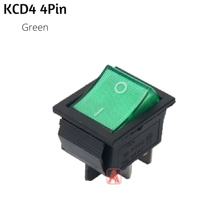 KCD4 4pin / Terminal Ac250v 16a Rocker Switch(1pc) | Lazada